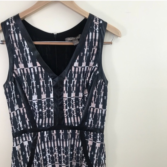 charlie jade | Dresses | Charlie Jade Patterned Faux Leather Dress ...